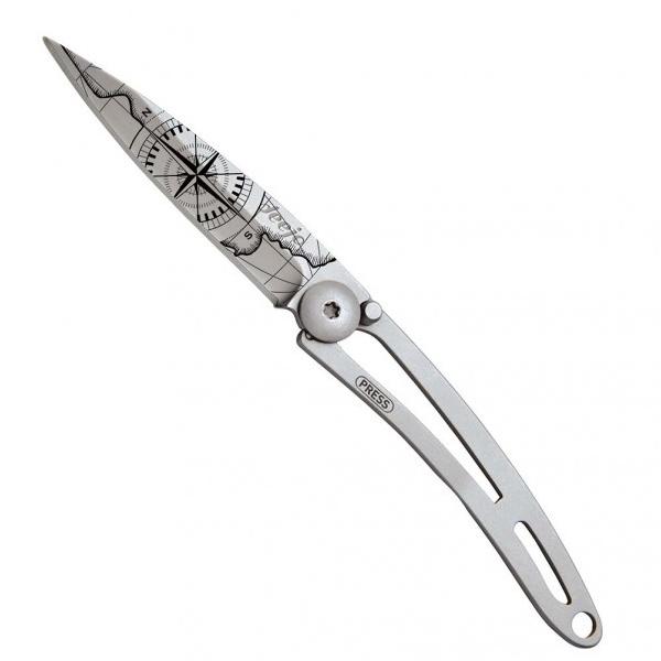 ●独自デザインのユニークナイフ。 ●超軽量のステンレススチールポケットナイフ。 【特徴】 ●チタンコーティング仕上げ・ライナーロックシステム・片刃ブレード。 ●Deejoは元々はbaladeoナイフのひとつのラインナップとして登山家向けに作...