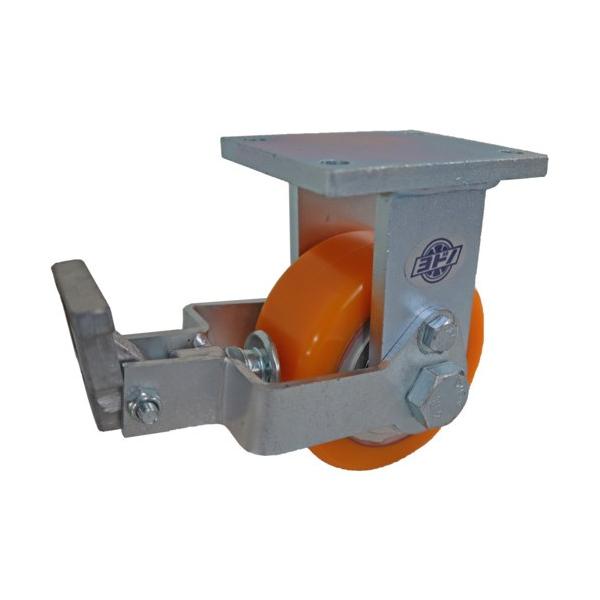 ■特徴 高硬度ウレタンを使用しているので、たわみも小さく始動が軽いだけでなく、耐摩耗性も向上し金具と同様に長寿命を実現したキャスターです。 ■用途 大型機械重量物運搬用。 牽引用。 ■仕様 ベアリング入 固定式ハンドル プレート式 ストッパ...