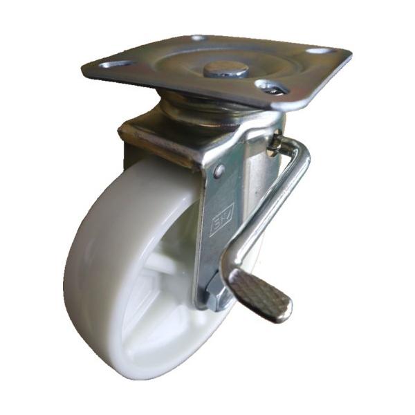 ■特徴 ナイロン6車輪です。 歪みに強く、また、耐薬品性・耐食性・耐摩耗性に優れています。 ■用途 運搬台車、機械の足回りに。 食品工場、事業所での運搬に。 ■材質 車輪:ナイロン6    【重量】 3KG 【原産国】 000 PJB200