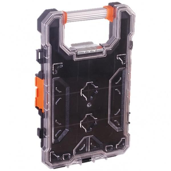 ●特長: ●色んな物が収納できる万能ケース ●フタは強度に優れている『ポリカーボネード』採用!! ●透明のクリアタイプで中身がわかりやすい ●ケースは全て重ねて連結が可能 ●作業現場に応じて、便利に持ち運べる ●全部まとめて、車内でも動かず...