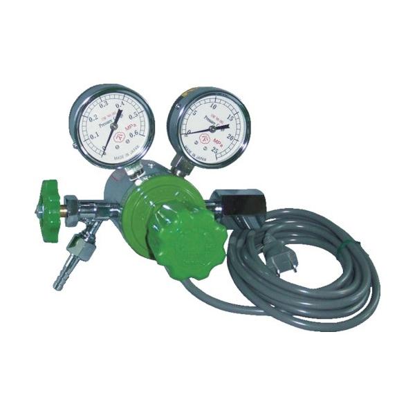 ●減圧時に温度降下するガスに最適です。●出口バルブ付です。 ●イナートガス溶接・ハウス栽培・廃水中和。 ●入口接続:W22-14(右)●流体:炭酸ガス・MAGガス●出口接続:φ8ホース口●標準流量:40L/min(炭酸ガス)●圧力計:1次側...