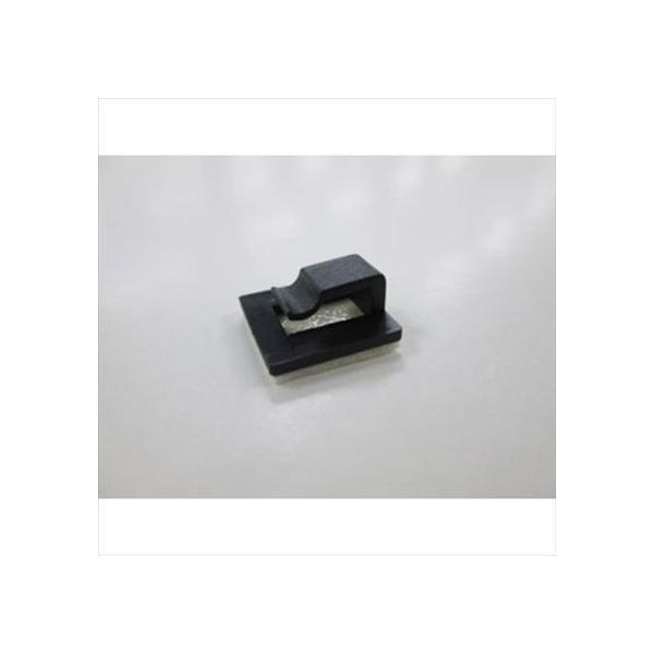 ヤザワ ケーブルホルダー中 黒 W16mm×H16mm×D8mm  FCB2K 　10ヶ●粘着テープで取り付けるので壁などに穴もあけず、簡単に取り付けられます。●パッケージ形態:ヘッダー+OPP袋●粘着テープ取り付けサイズ：W16mm×H1...
