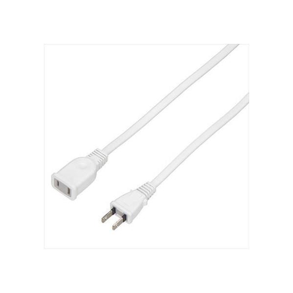 ヤザワ 延長コード1個口2m ホワイト  HSL102WH ●プラグはホコリや湿気によって発生するトラッキング火災を予防する絶縁カバー付きです。●どこでもご使用可能なシンプルな形状です。●什器周りや展示商品の電源確保にもご利用いただけます。...