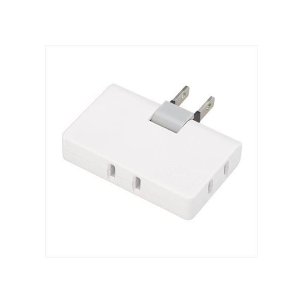 ヤザワ コーナータップ3個口 ホワイト  Y02ELPC300WH ●3方向に電源を分配します。●パッケージ形態:OPP袋●個口数:3●定格入力:15A合計1500Wまでサイズ：W65mm×H45mm×D15mm重量：38gカラー：ホワイト...