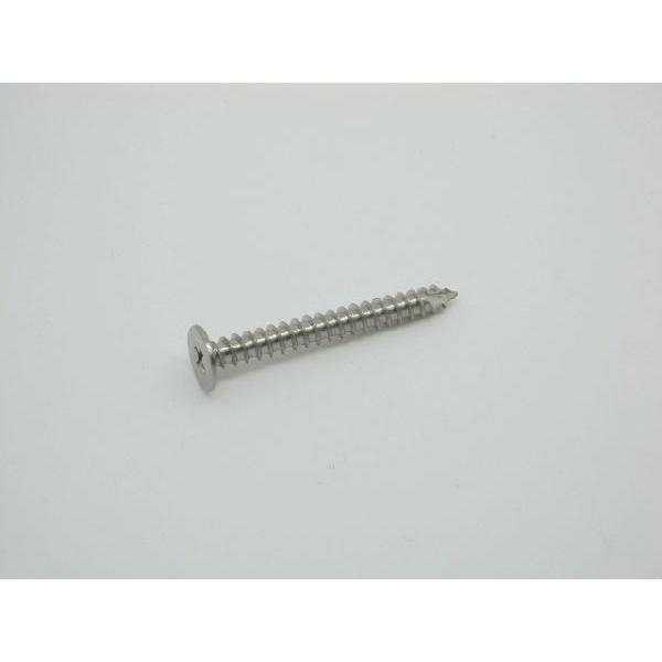 材質・ステンレス製　・　頭径１０ｍｍ・厚み１ｍｍ　　　・　ネジサイズ４０ｍｍ　・　ドライバー♯２使用　　　　　頭部分が薄いので取り付けた際目立ちにくくなります。ネジ先に割をいれておりますので、木部に入り易くなっております。　　　　※こちらの...