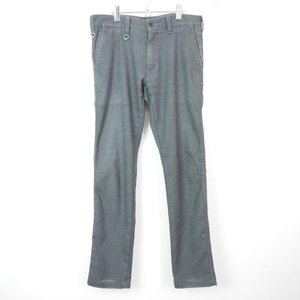 [管理番号] DN-10485[ブランド名] uniform experiment (ユニフォームエクスペリメント)[アイテム名] TR SERGE SLIM-FIT PANT (PYTHON PATCH)[カラー] GRAY※モニターの発...