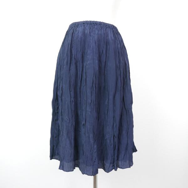 [管理番号] DN-10799[ブランド名] CATHRINE HAMMEL (カトリーネ ハメル)[アイテム名] スカート[カラー] NAVY※モニターの発色の具合によって実際のものと色が異なる場合がございます[素材] レーヨン[サイズ]...