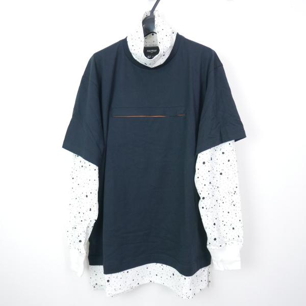 [管理番号] DN-12244[ブランド名] HALFMAN USA (ハーフマン)[アイテム名] SPLASH SHADOW COMBO TEE[カラー] BLACK/WHITE SPLASH※モニターの発色の具合によって実際のものと色が...