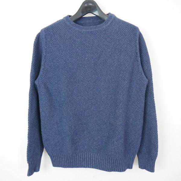 [管理番号] DN-13289[ブランド名] SOPHNET. (ソフネット)[アイテム名] INDIGO COTTON WAFFLE CREW NECK KNIT[カラー] ALL INDIGO※モニターの発色の具合によって実際のものと色...