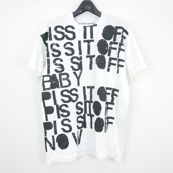 [管理番号] DN-14514[ブランド名] M.I.U. (エムアイユー)[アイテム名] NO USE CRYING OVER SPILT MILK Tシャツ[カラー] WHITE※モニターの発色の具合によって実際のものと色が異なる場合が...