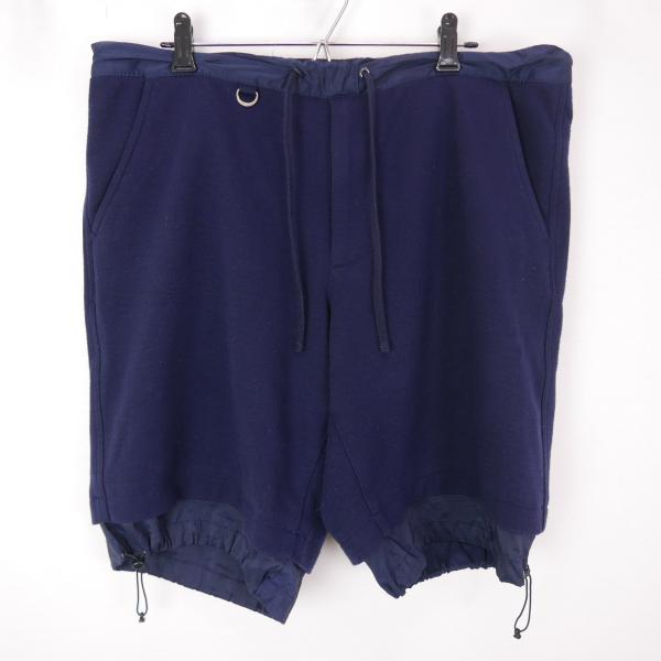 [管理番号] DN-15015[ブランド名] uniform experiment (ユニフォームエクスペリメント)[アイテム名] FAKE LAYERED HEM DRAWCORD EASY SHORT PANT[カラー] NAVY※モニ...