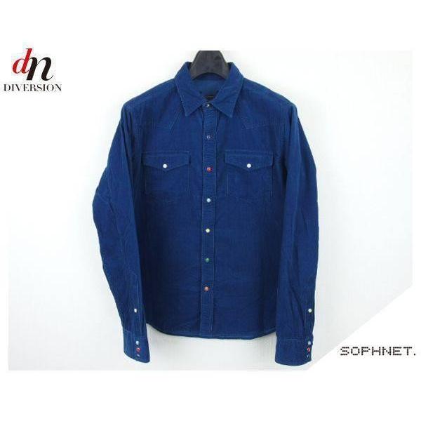 [管理番号] DN-1839[ブランド名] sophnet. (ソフネット)[アイテム名] INDIGO CORDUROY WESTERN SHIRT (DAMAGED)[カラー] MULTI※モニターの発色の具合によって実際のものと色が異...