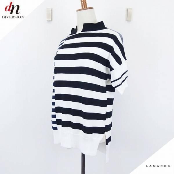 [管理番号] DN-3225[ブランド名] LAMARCK (ラマルク)[アイテム名] ボーダー切り替えニット[カラー] BLACK/NAVY/WHITE※モニターの発色の具合によって実際のものと色が異なる場合がございます[素材] レーヨン...