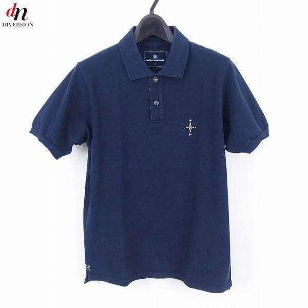 [管理番号] DN-3385[ブランド名] uniform experimen (ユニフォームエクスペリメント)[アイテム名] S/S COMPASS POLO SHIRT[カラー] NAVY※モニターの発色の具合によって実際のものと色が異...