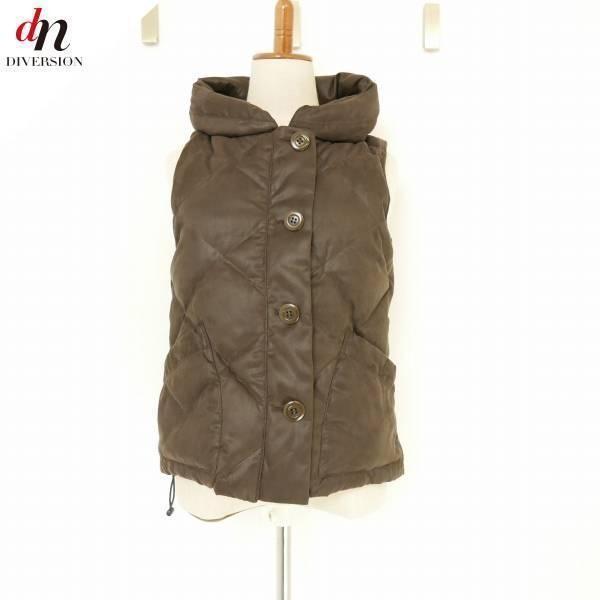 [管理番号] DN-5030[ブランド名] Calms (カームス)[アイテム名] ダウンベスト[カラー] BROWN/KHAKI※モニターの発色の具合によって実際のものと色が異なる場合がございます[素材] ポリエステル[サイズ] 36[実...