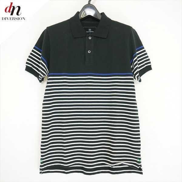 [管理番号] DN-7035[ブランド名] uniform experiment (ユニフォームエクスペリメント)[アイテム名] COTTON SEED STITCH BORDER S/S POLO[カラー] BLACK※モニターの発色の具...