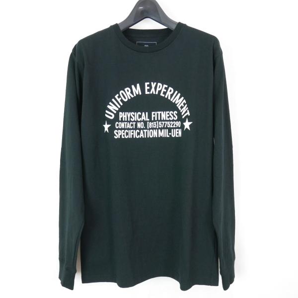 [管理番号] DN-9739[ブランド名] uniform experiment (ユニフォームエクスペリメント)[アイテム名] UEN PHYSICAL FITNESS LONG SLEEVE TEE[カラー] BLACK※モニターの発色...