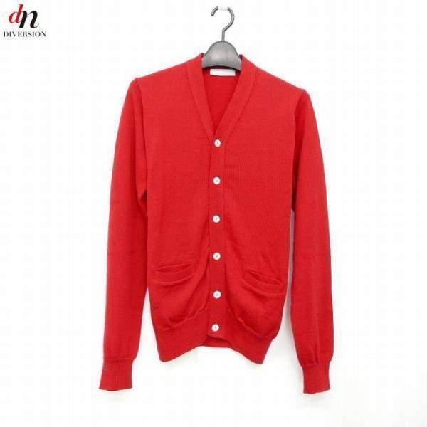 [管理番号] DNS-2382[ブランド名] MINOTAUR (ミノトール)[アイテム名] カーディガン[カラー] RED※モニターの発色の具合によって実際のものと色が異なる場合がございます[素材] ウール[サイズ] S[実寸]・肩幅 3...