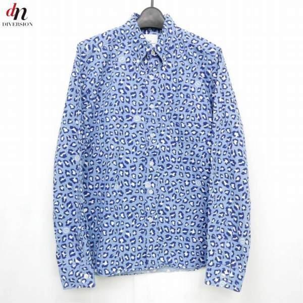[管理番号] DNS-3694[ブランド名] uniform experiment (ユニフォームエクスペリメント)[アイテム名] LEOPARD B.D SHIRT[カラー] LIGHT INDIGO※モニターの発色の具合によって実際のも...