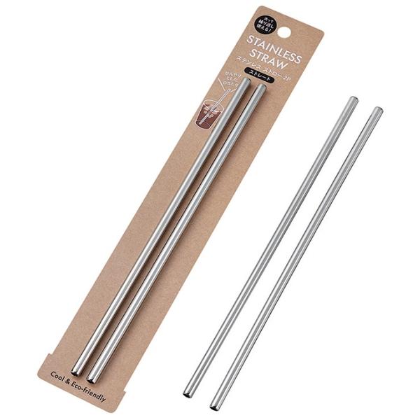 ひんやりとした口当たり。●サイズ：215×φ6mm/本●ブリスターパック●材質：ステン●JAN：4991203183361/カトラリー/クック/グラス/コップ/食器/食卓/ジョッキ/スプーン/卓上/タンブラー/だんらん/テーブルウェア/箸/...