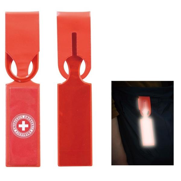 ライトに反射。●サイズ：247×36mm ●ポリ袋入 ●材質：ＰＶＣ/灯/安心/安全/エマージェンシー/緊急/災害/セーフティ/セキュリティ/備え/対策/非常用/備蓄/避難/防寒/防災/防犯/もしも/ライト/レジャー/レスキュー/挨拶/あり...