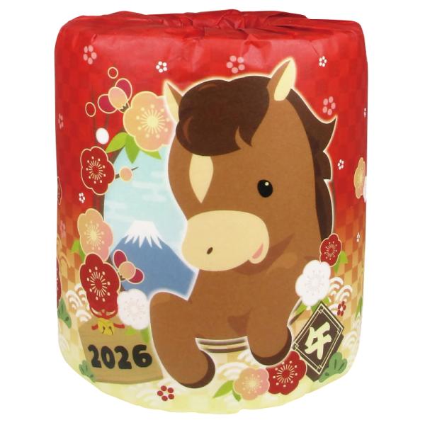 ●ロールカラー：ホワイト●紙包み●規格：114mm×27.5m、2枚重ね●材質：再生紙100％●JAN：4976956116262/秋冬/あったか/ウインター/運/干支/縁起/お年玉/お参り/開運/賀正/祈願/季節/シーズン/正月/招福/神...