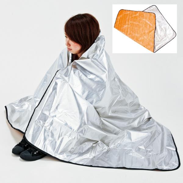 ●サイズ：1050×1800mm●化粧箱入●材質：アルミ、PE、不織布/灯/安心/安全/エマージェンシー/緊急/災害/セーフティ/セキュリティ/備え/対策/非常用/備蓄/避難/防寒/防災/防犯/もしも/ライト/レジャー/レスキュー/挨拶/あ...