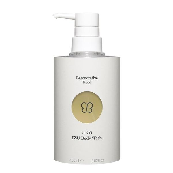 [ブランド]ウカ[カテゴリ]ボディウォッシュ[内 容 量]400mLRegenerative good IZUシリーズ 第二弾自然由来指数（水を含む）98%乳酸菌（ラ・フローラEC-12）は、肌のキメを整えます。特徴成分：クロモジ / ヘナ...