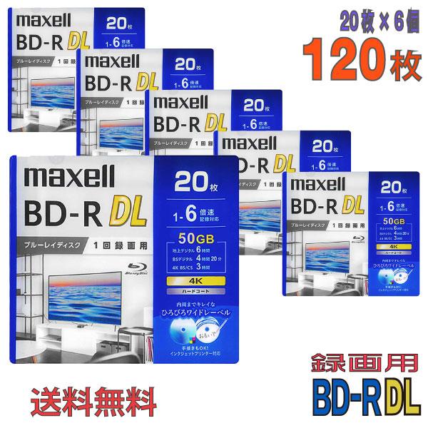 メ ー カ ー：maxell (マクセル)　型　番　：BRV50WPG.20S 6個セット　規　格　：BD-R DL (1回録画用)　仕　様　：データ＆デジタルハイビジョン録画対応　容　量　：50GB (片面2層)　速　度　：1〜6倍速レ ...