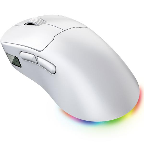 バッテリー残量/充電進行、現在のDPI/ポーリングレートが一目でわかる液晶を搭載。 ■本体重量55g。ワイヤレスゲーミングマウス。■バッテリー残量/充電進行、現在のDPI/ポーリングレートが一目でわかる小型液晶を本体側面に搭載■スタンダード...