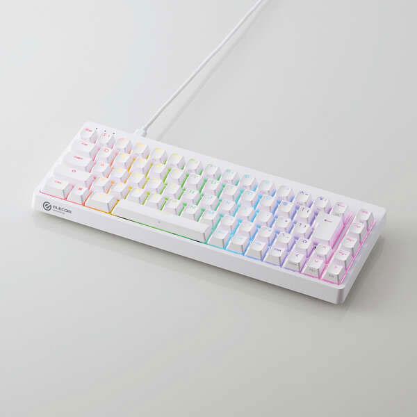 最適って、最強。エレコムのハイクラス・ゲーミングデバイス“ELECOM GAMING V custom”シリーズ。0.1mmの指の動きを捉える磁気スイッチが、異次元の速さで正確に“静”と“動”を制御する、65%サイズゲーミングキーボード“V...