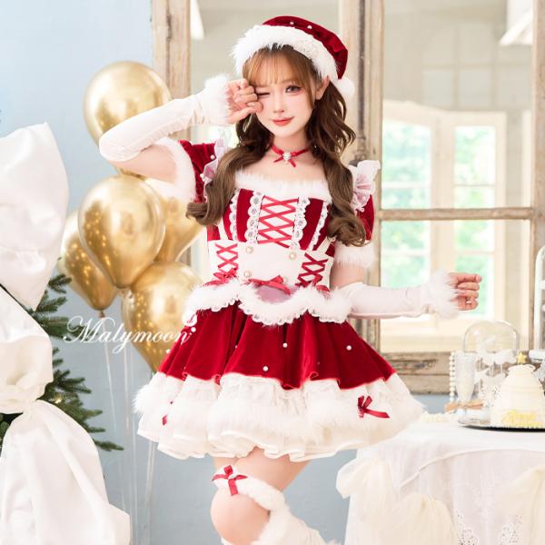 ■セット内容帽子・ティアラ・ワンピース・フロントリボン・バックリボン・ケープ・アームウォーマー・太もも飾り・レッグウォーマーモデル着用のパニエは別売りです。■素材ポリエステル80%、スパンデックス20%■生地伸縮性：あり透け感：なし裏地：な...