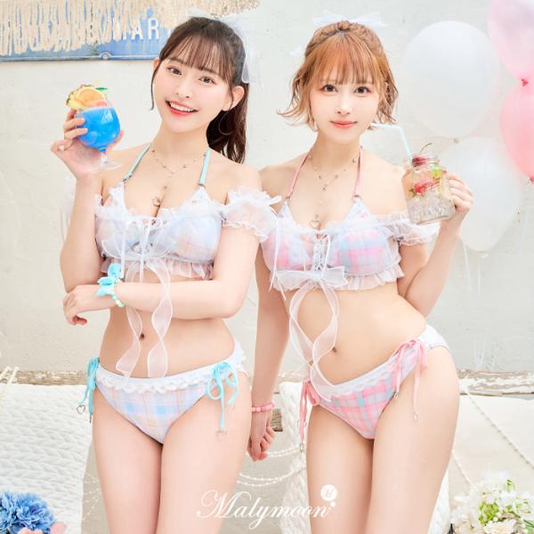 ■セット内容ビキニトップ・ビキニボトム・レースショール・髪飾り・ネックレス・フロントリボン・手首飾り■素材ポリエステル87％、スパンデックス13%■生地伸縮性：あり透け感：なし■サイズ【SMサイズ】ブラカップ縦幅16cm、ブラカップ横幅：1...