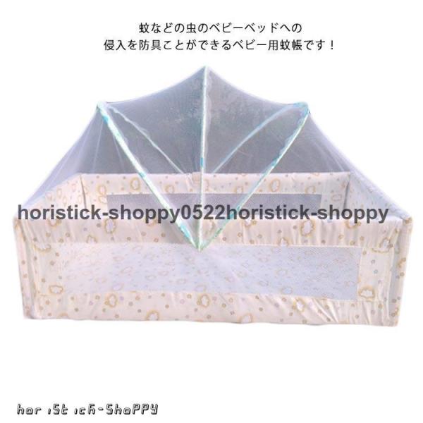 サイズ：80×50cm〜100×60cmのベビーベッドに適用しています。