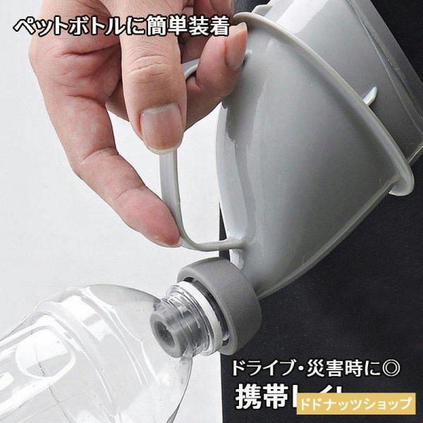 空のペットボトルに装着するだけの簡易トイレ◎ドライブでの渋滞時やお子様の急な尿意にも即対応◎災害時にも活躍！プラスチック製なので丸洗いでき、衛生的にお使いいただけます。【サイズについて】画像をご参照ください。【素材について】ポリプロピレン（...