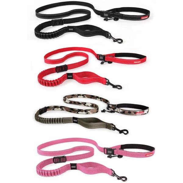 EZYDOG イージードッグ ロードランナー 200cm ブラック レッド グリーンカモ ピンクカモ オレンジ ブルー バブルガム グレイショック吸収機能付きで負担が軽減される腰に巻くリード。