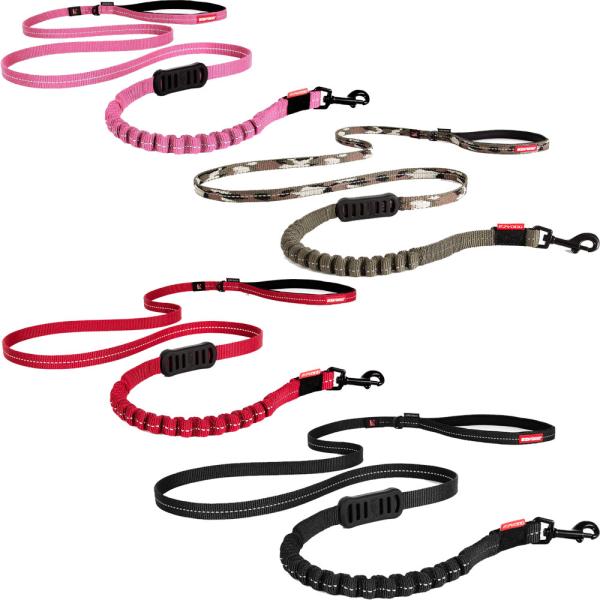 EZYDOG イージードッグ ゼロショックライト 120cm ブラック レッド グリーンカモ ピンクカモ オレンジ ブルー バブルガム グレイ小型犬向けにデザインされたショック吸収リード。