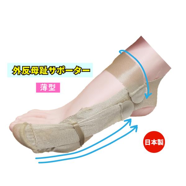 従来のものより薄く、靴や靴下を履いた時にあまり気になりません。マジックテープで調節できるので、一人一人に合った加圧が可能です。長時間装着していても違和感がほとんどなく、適度に患部をサポートして親指の根元が楽に感じられます。サイズはMとL、右...