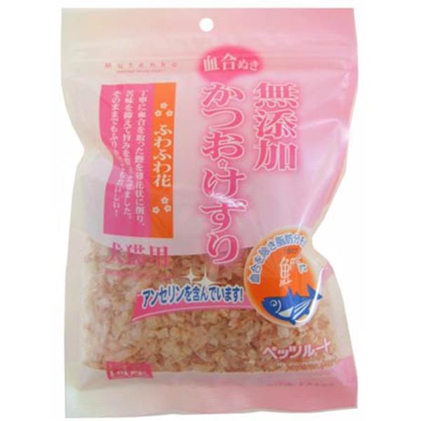 丁寧に血合を取った鰹を薄花状に削り、苦味を抑えて旨みを際立たせました。ふわっとしたリッチな逸品です。内容量：20g原材料：かつおエネルギー：280kcal成分値： 粗たん白質65.0%以上、粗脂肪1.0%以上、粗繊維0.5%以下、粗灰分6....