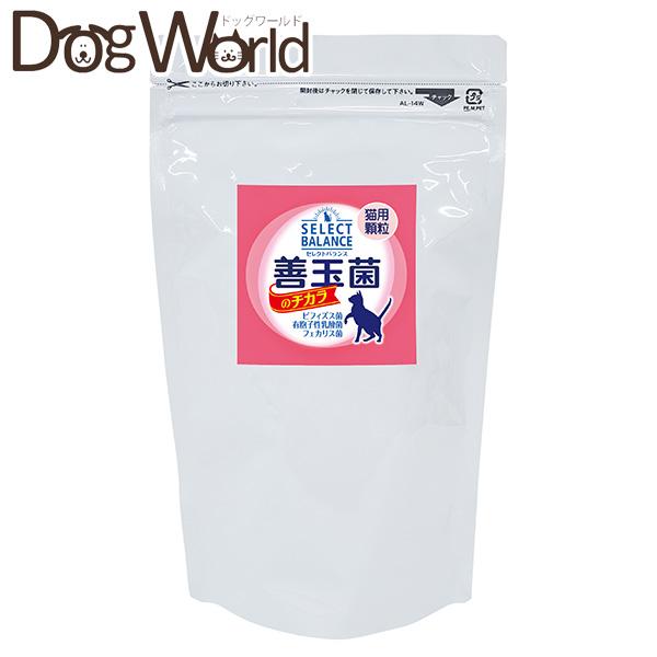 ビフィズス菌・有胞子性乳酸菌・フェカリス菌・オリゴ糖・ビール酵母により善玉菌が増えやすくなり、腸内フローラを整えるサプリメントです。■対象：猫用■内容量：300g (顆粒)■原材料：澱粉、コーンスターチ、脱脂粉乳、ビール酵母、ショ糖、オリゴ...