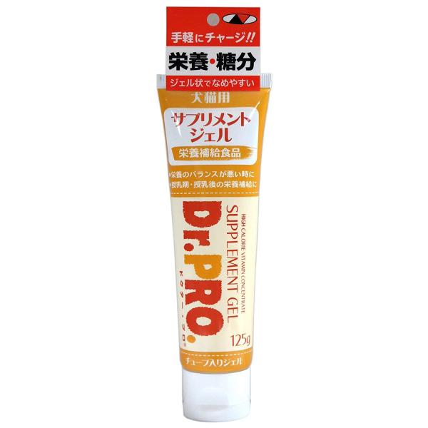 ペットの食事では不足しがちなビタミン類を効率よく摂取できるジェル状のサプリメント。糖分が欠乏している際の栄養補給に最適です。■容量：125g■原材料：豆オイル・オリゴ糖・糖蜜・ブドウ糖・蜂蜜抽出物・ヨーグルトフレーバー・グリセリン・黒砂糖・...
