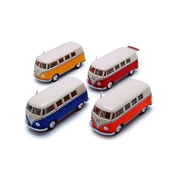 【商品名】1962 Volkswagen Classical Bus SET OF 4 - Kinsmart 5377D - 1/32 scale Diecast Model Toy Cars【カテゴリー】おもちゃ:電車・ミニカー・乗り物
