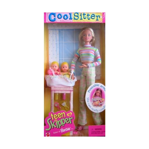 【商品名】Barbie Cool Sitter TEEN SKIPPER Doll - Babysitting 2 is Twice the Fun! (1998) by Cool Sitter Teen Skipper Doll, Sis...