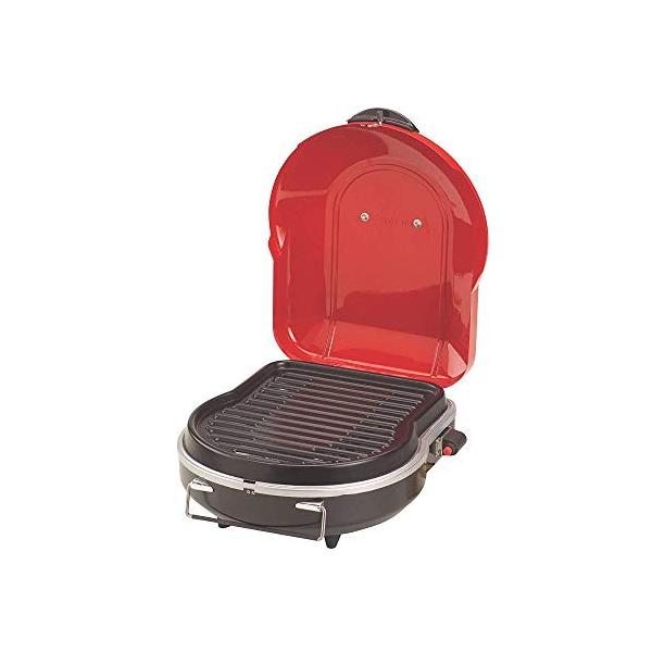 【商品名】Fold N Go Instastart Grill(5-6人用)　Coleman社　red 【カテゴリー】スポーツ・アウトドア:その他