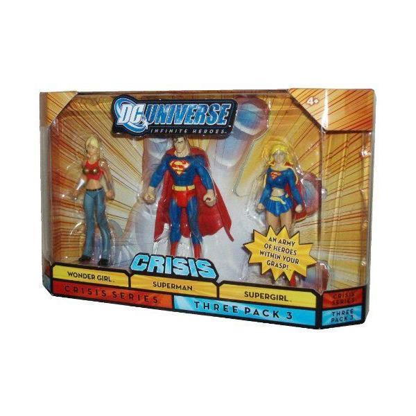 【商品名】Mattel マテル社 DC Universe Infinite Heroes 3 - Pack Wondergirl / Superman スーパーマン / Supergirl フィギュア 人形 おもちゃ【カテゴリー】ホビー:人...