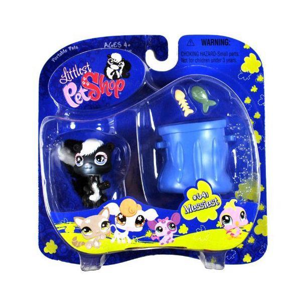 【商品名】Hasbro ハスブロ Year 2007 Littlest Pet Shop リトルペットショップ Portable Pets "Messiest" Series Collectible Bobble Head Pet Figu...