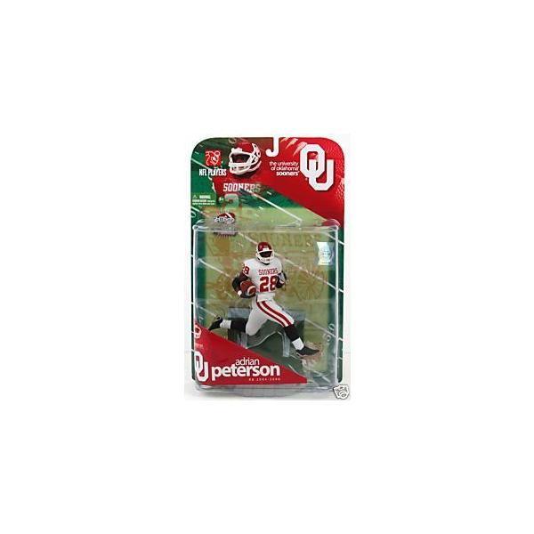 【商品名】Adrian Peterson #28 Oklahoma Sooners White Jersey Uniform Chase Alternate Variant McFarlane マクファーレン College Series ...