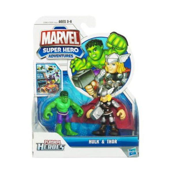 【商品名】Marvel マーブル Super Hero スーパーヒーローズ Adventures Mini Figure 2Pack Hulk Thor フィギュア 人形 おもちゃ【カテゴリー】ホビー:人形・ドール