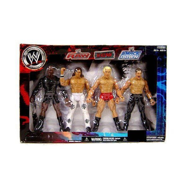 【商品名】WWE プロレス * 4 Wrestling Figures * ECW Raw Smackdown * 8+ Age * Mvp / John Morrison / Chris Jericho / Ric Flair WWE プ...