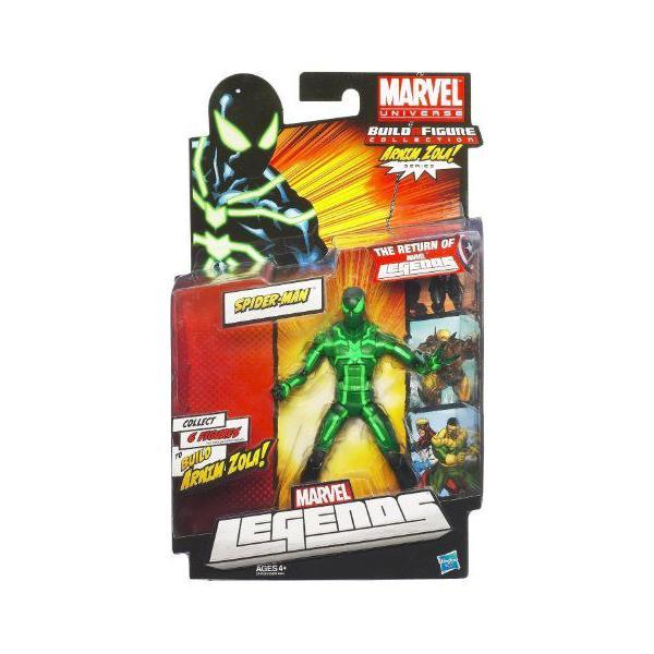 【商品名】Marvel マーブル Legends 2012 Series 2 アクションフィギュア SpiderMan Black Green Suit Arnim Zola BuildAFigure Piece NOT INCLUDED....